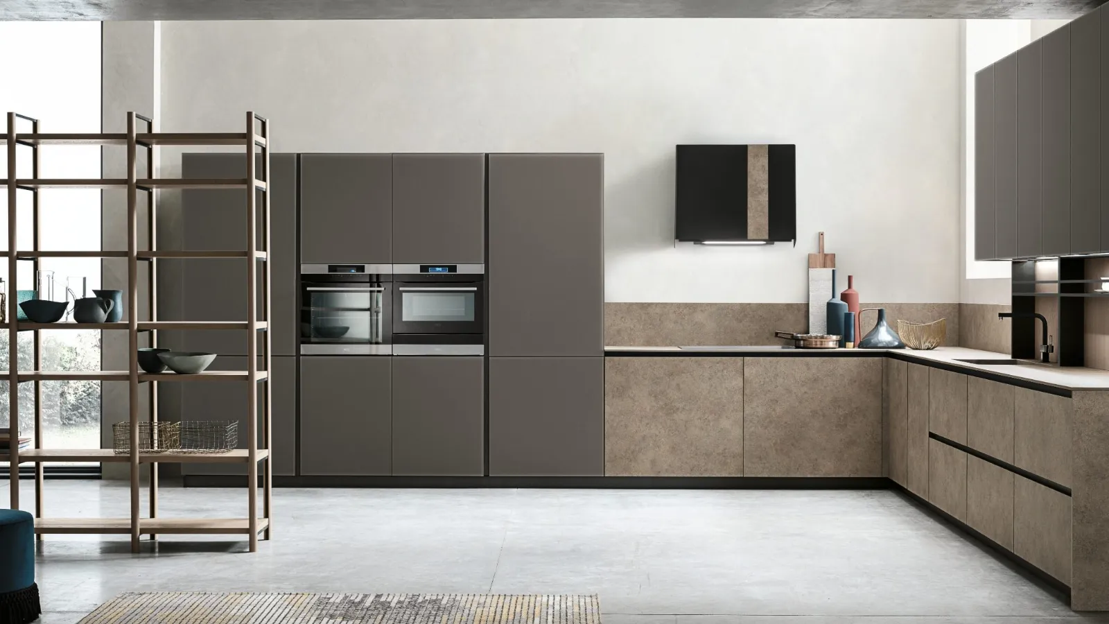 Cucina Moderna ad angolo Aliant v09 di Stosa